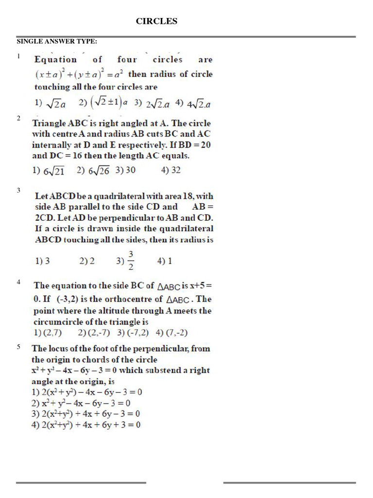 43.circles 28.06.2021 | PDF | Circle | Classical Geometry
