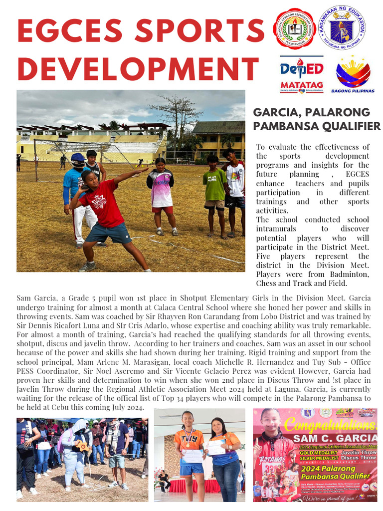 Egces Sports Development | PDF | Athletic Sports | Sports