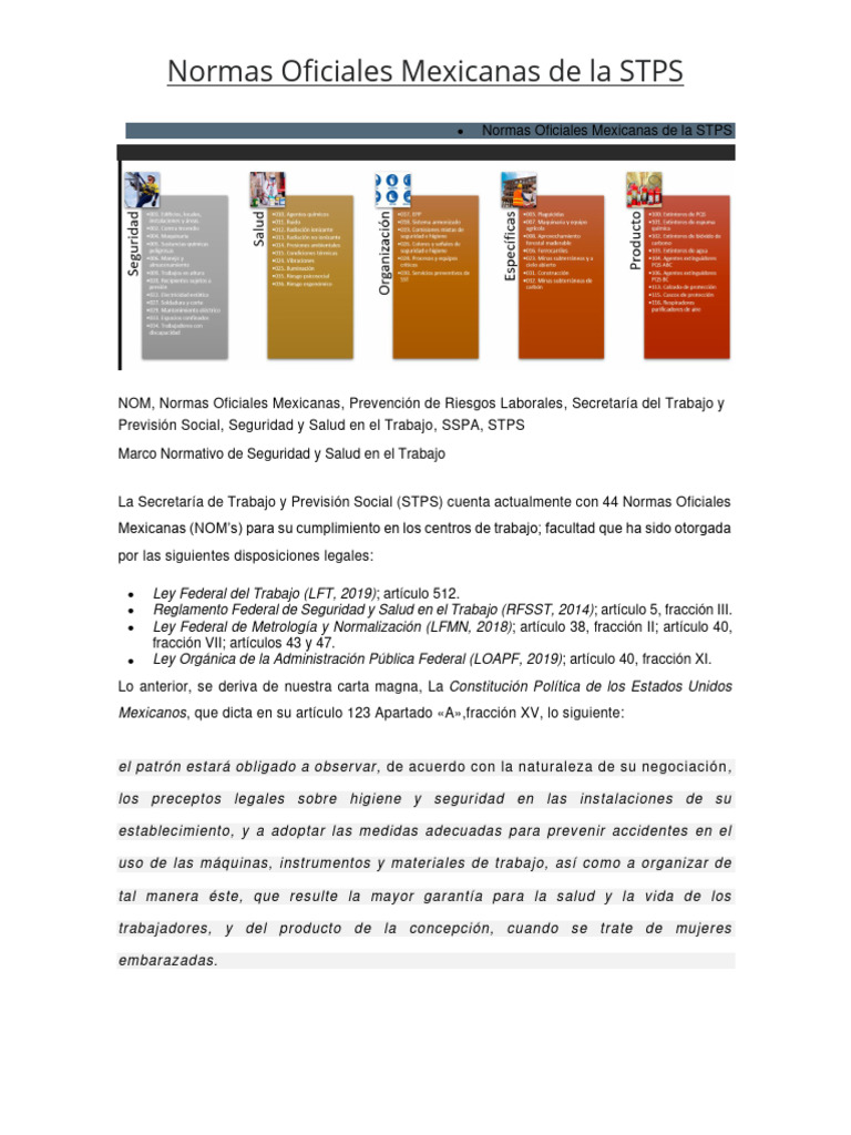 Normas Oficiales Mexicanas de La STPS | PDF | México | Radiación