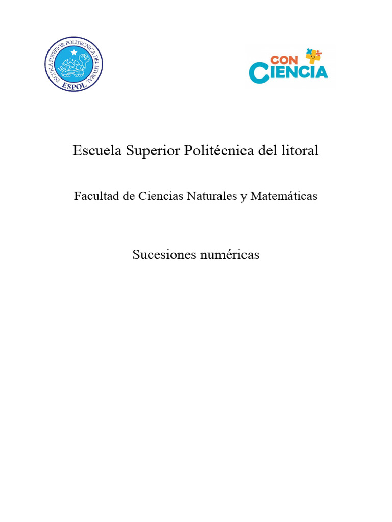 Teoría de Secuencias Numéricas | PDF | Secuencia | Función (Matemáticas)