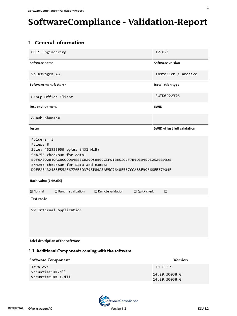 SWID0022376 Validation-Report | PDF | Software | Firewall (Computing)