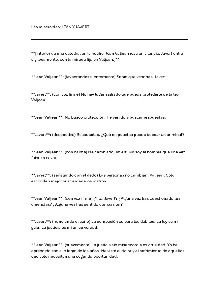Jean and Javert | PDF
