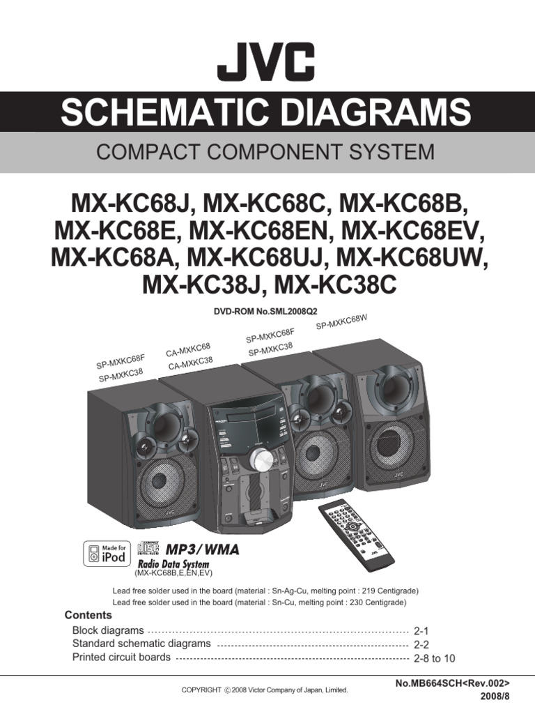 JVC - MX-KC38-KC68 Schematics - COMPACT COMPONENT SYSTEM | PDF ...