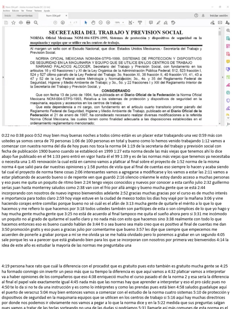 NOM-004-STPS-1999 Sistemas y Dispositivos de Seguridad en Maquinaria ...