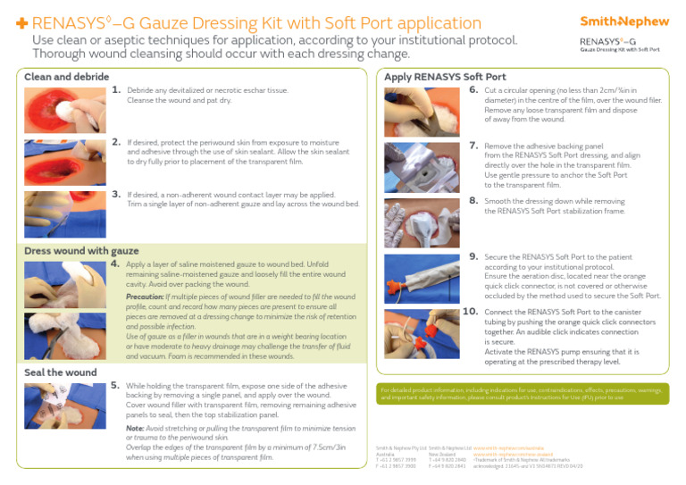 Renasys G Gauze Application Poster | PDF | Wound