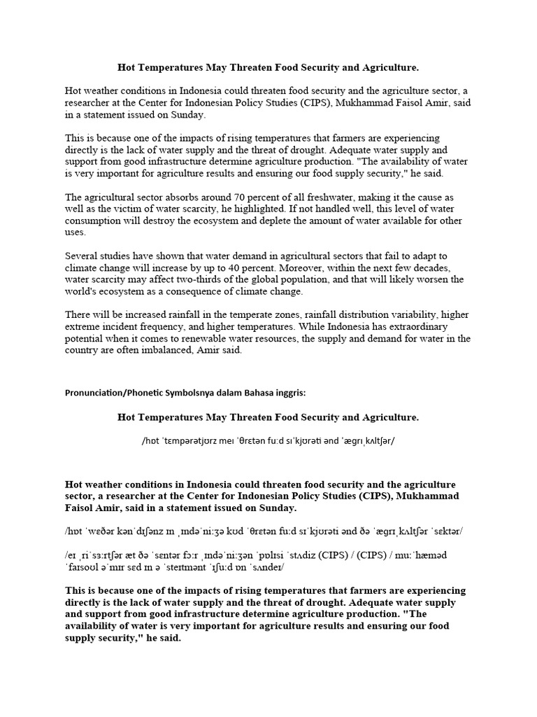 Teks Berita Beserta Tanda Baca, Phonetic Symbols, Dan Penjelasannya ...