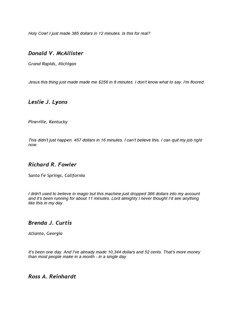 Binary Launch - For Tim - Black Box | PDF | Stocks