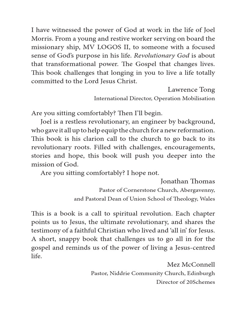 978 1 5271 0419 8 Revolutionary God | PDF | Jesus | Christian Church