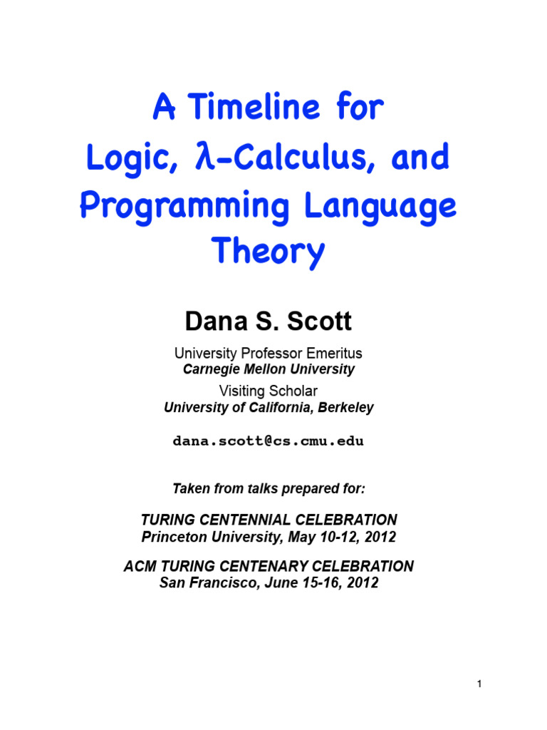 Timeline Pages | PDF | Mathematical Logic | Mathematics