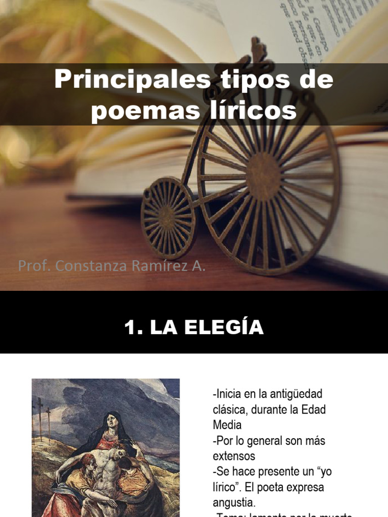 Clase Lírica 5 Tipos de Poemas | PDF | Metro (poesía) | Poesía