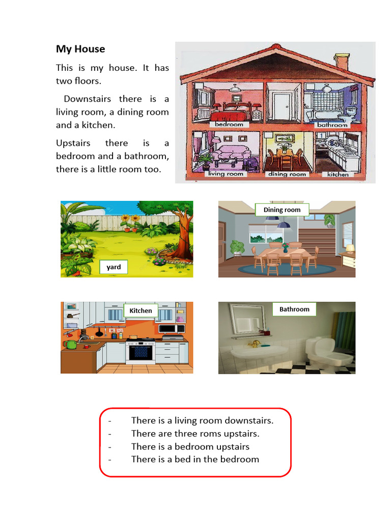My House - THERE IS - THERE ARE | PDF | Bedroom | Room