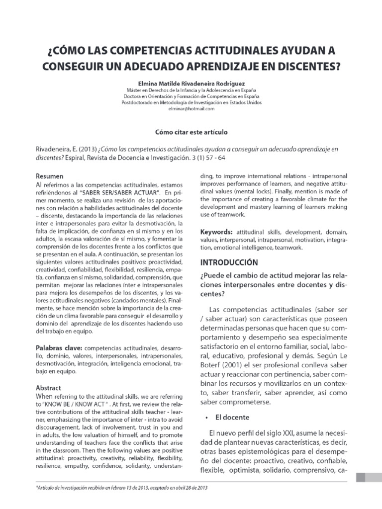 Cómo Las Competencias Actitudinales Ayudan A Conseguir Un Adecuado ...