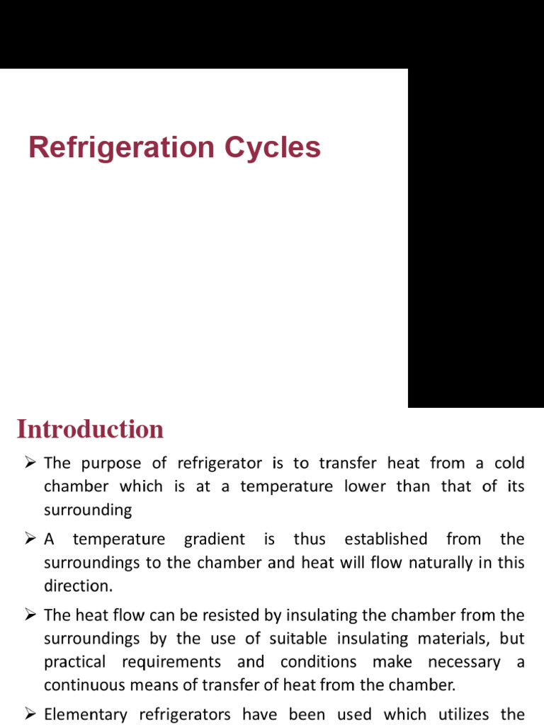 Mee451 Refrigeration Pdf Heat Transfer Engine Technology