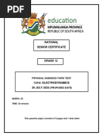 Electrodynamics Grade12 Notes | PDF