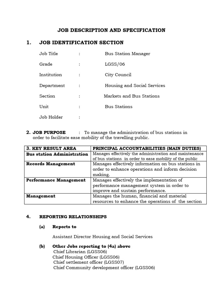 Job Bus Station Manager | PDF | Bus