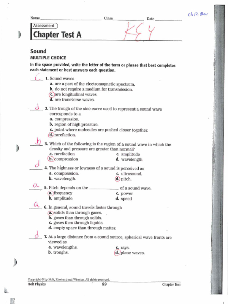 CH 12 Review Answers | PDF