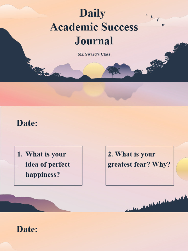 Academic Success Journals | PDF | Self-Improvement