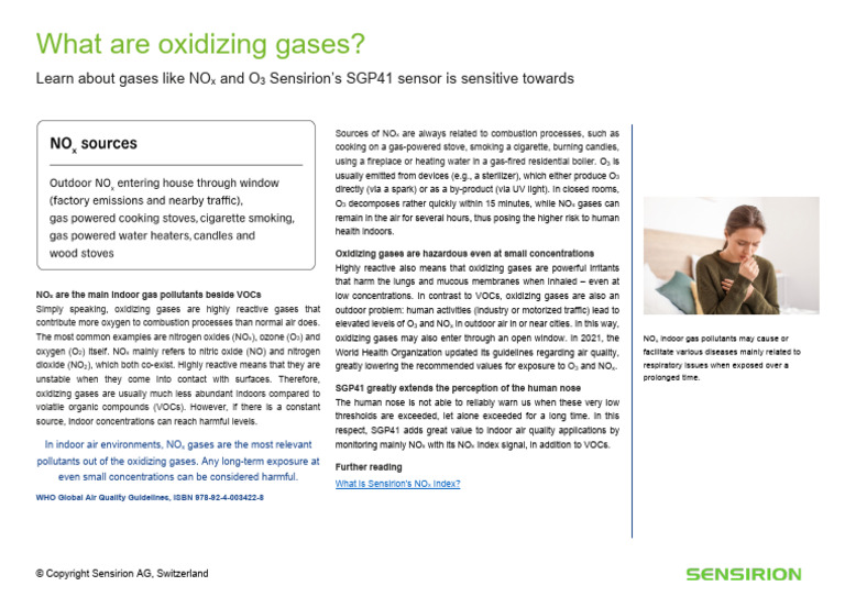 Info Note Oxidizing Gases | PDF | N Ox | Air Pollution