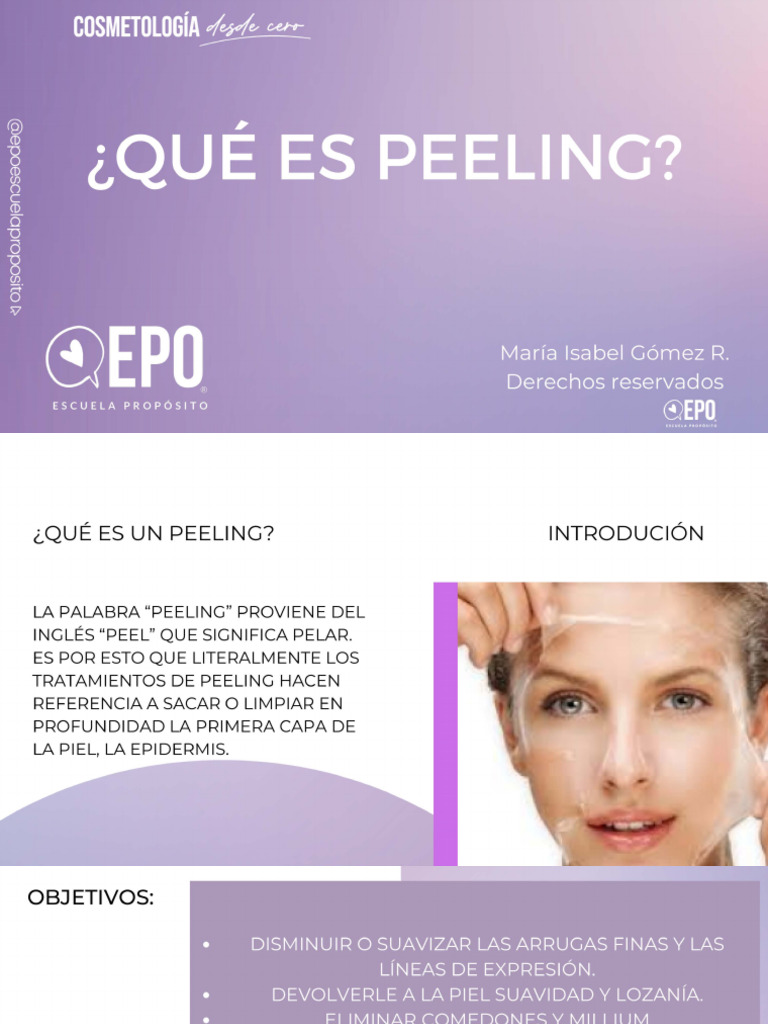 16 Qué Sabemos Por Peeling 1 | PDF