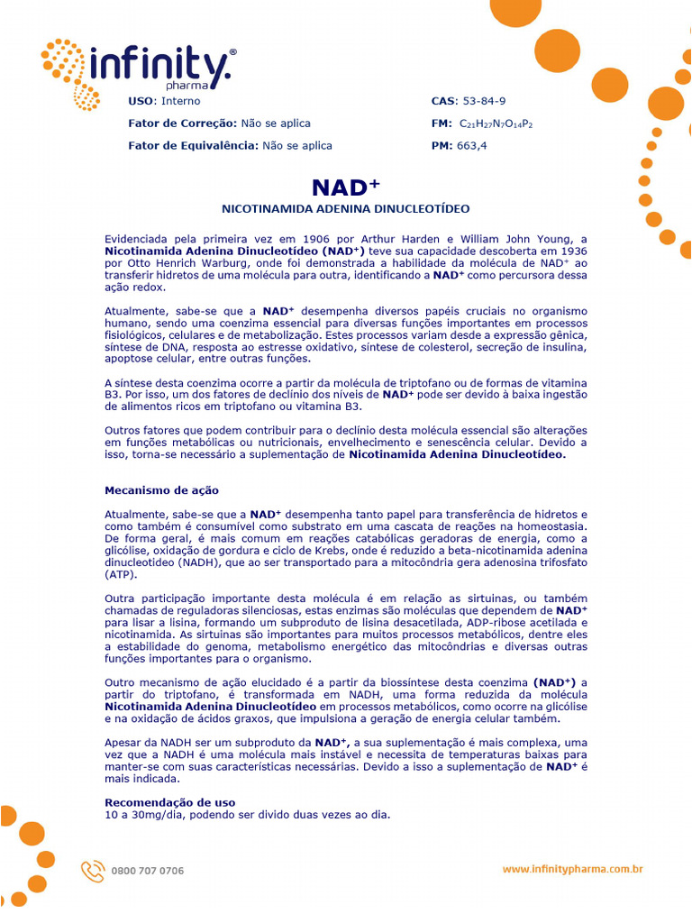 Nad 1 | PDF | Dinucleótido de nicotinamida e adenina | Glicolise