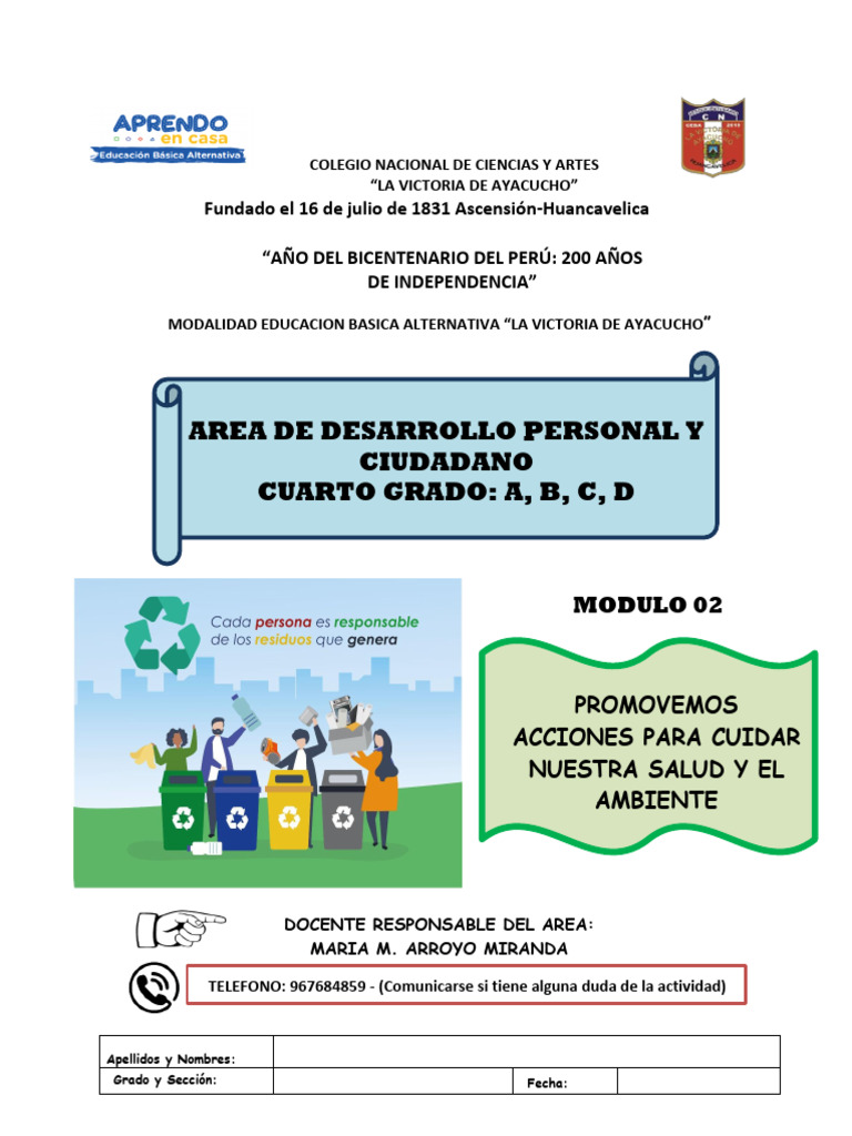 Modulo 2 - 4° - DPC | PDF | Residuos