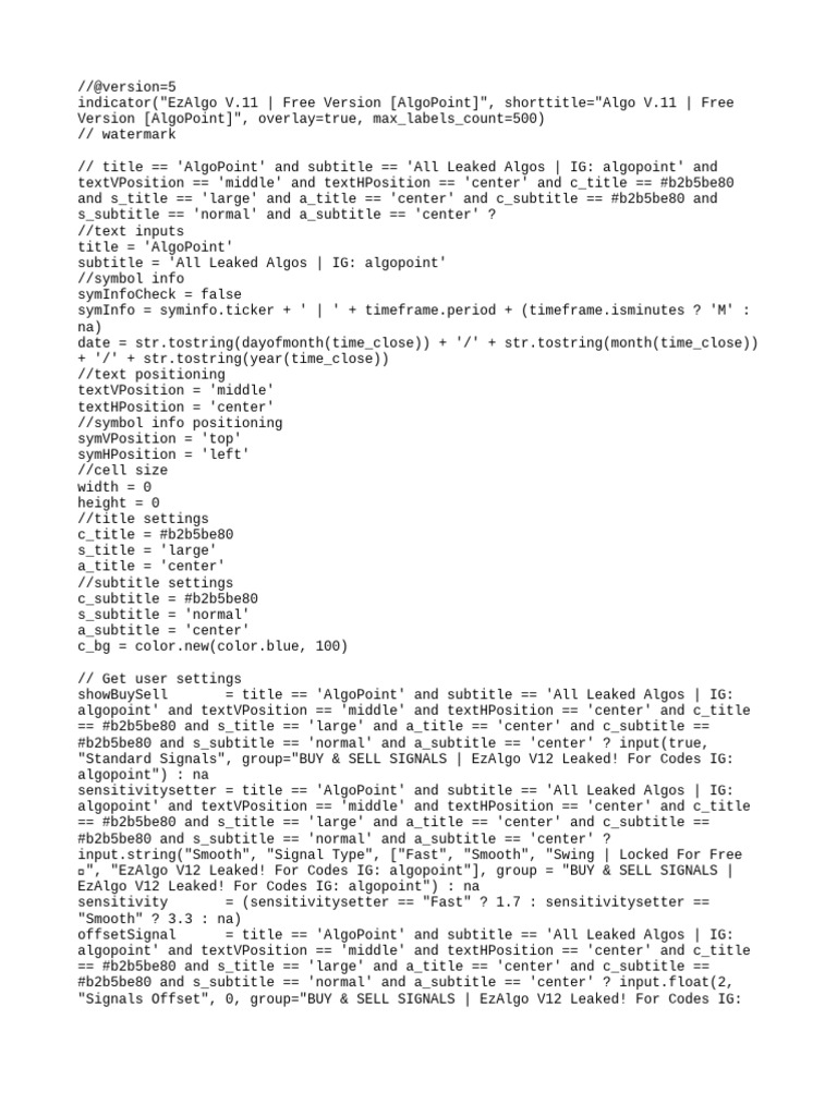 660626c8c7ecb EzAlgo V11 Free | PDF | Computer Programming | Computing