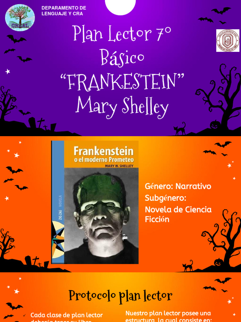 Plan Lector Frankestein | PDF | Mary Shelley | Frankenstein