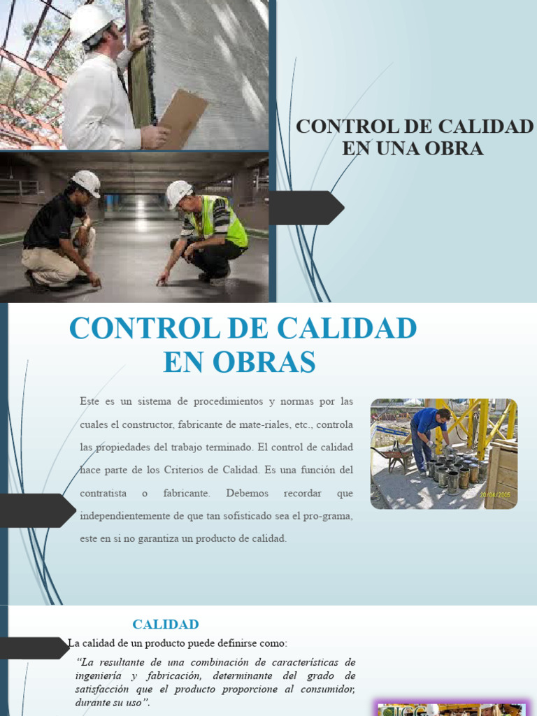 Control y Calidad | PDF | Indicador de rendimiento | Calidad (comercial)