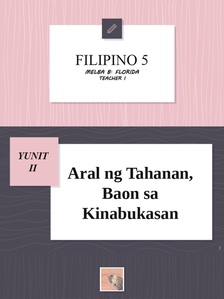 Filipino Week 1 | PDF