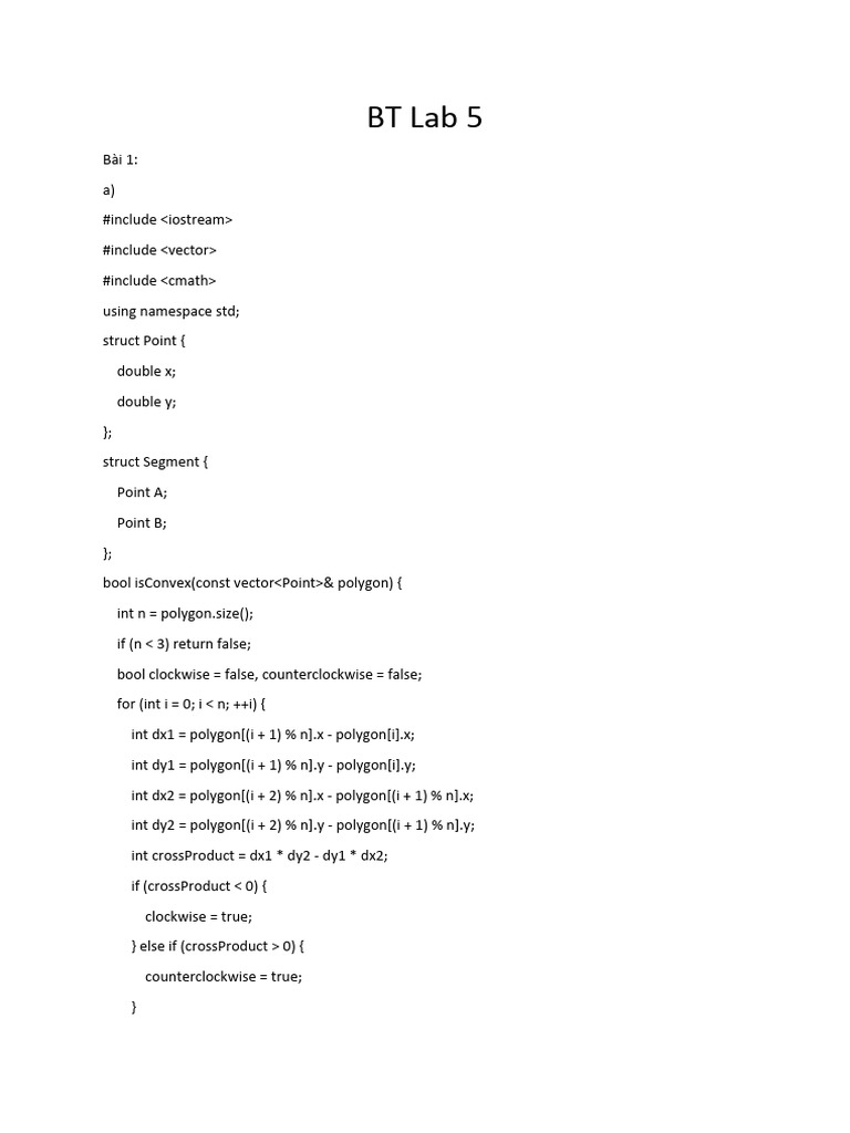 LeGiaHuy BTLab5 | PDF | Namespace | Computer Programming