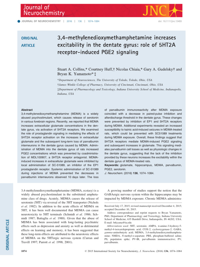 Collins Et Al-2016-Journal of Neurochemistry | PDF