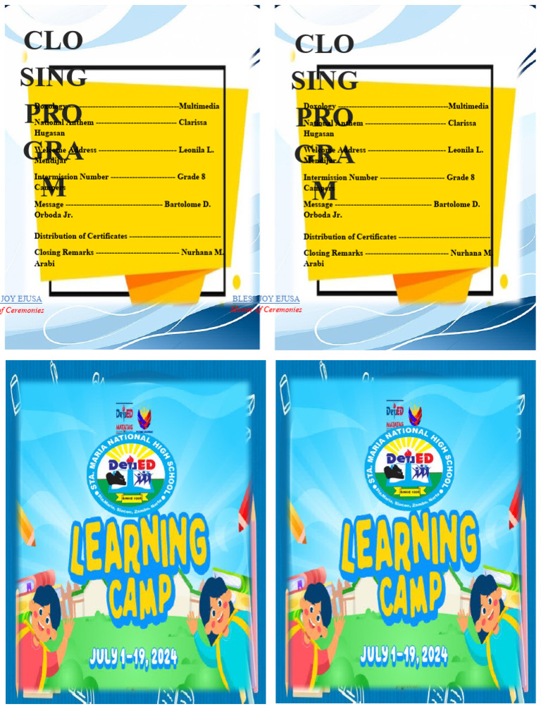 NLC Closing Program | PDF