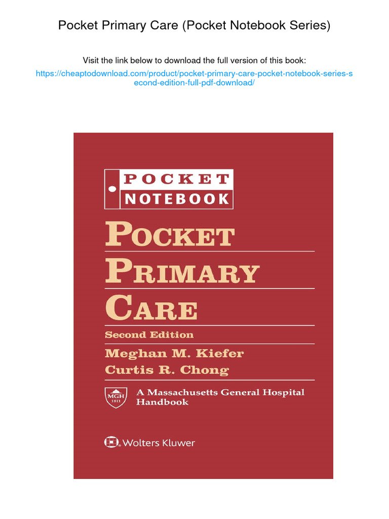Pocket Primary Care (Pocket Notebook Series) - ISBN 1496378652, 978 ...