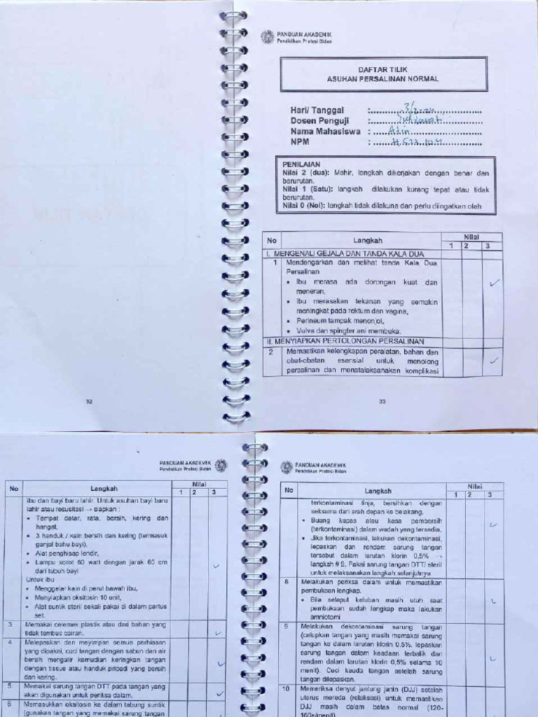 DAFTAR TILIK PERSALINAN Compressed (2) Compressed Compressed Compressed 11zon | PDF