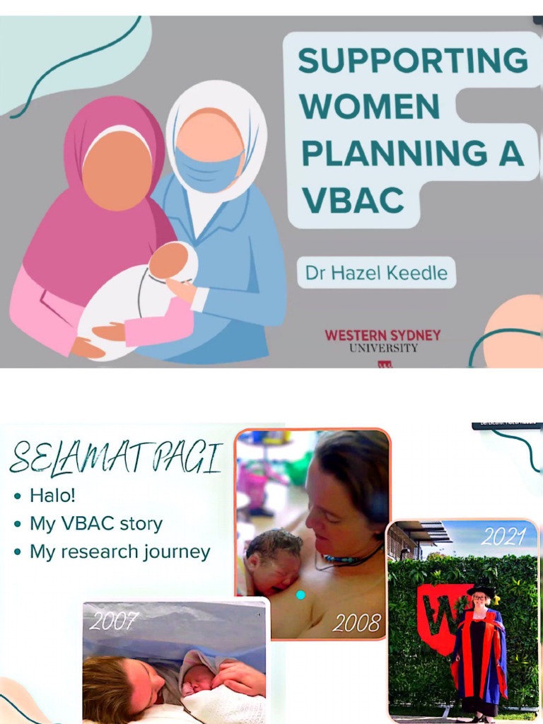 Planning VBAC - Kuliah Umum - Dr. Hazel | PDF