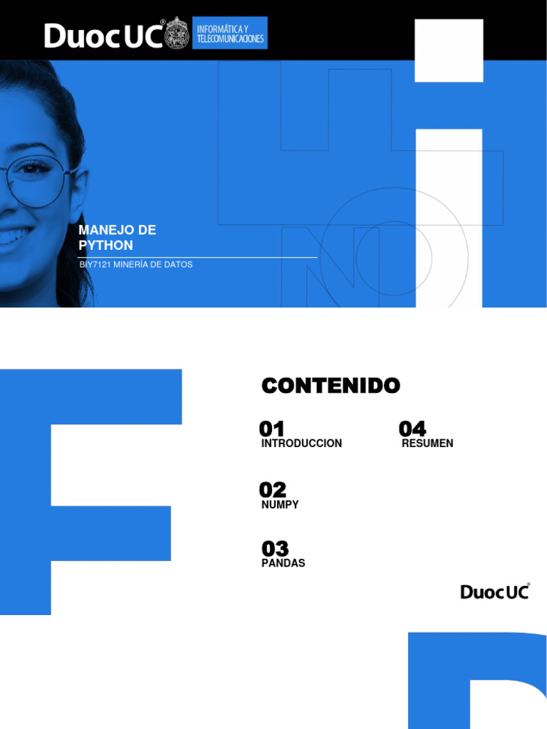 Manejo de Python | PDF | Matriz (Matemáticas) | Python (lenguaje de ... Manejo de Python | PDF | Matriz (Matemáticas) | Python (lenguaje de ...