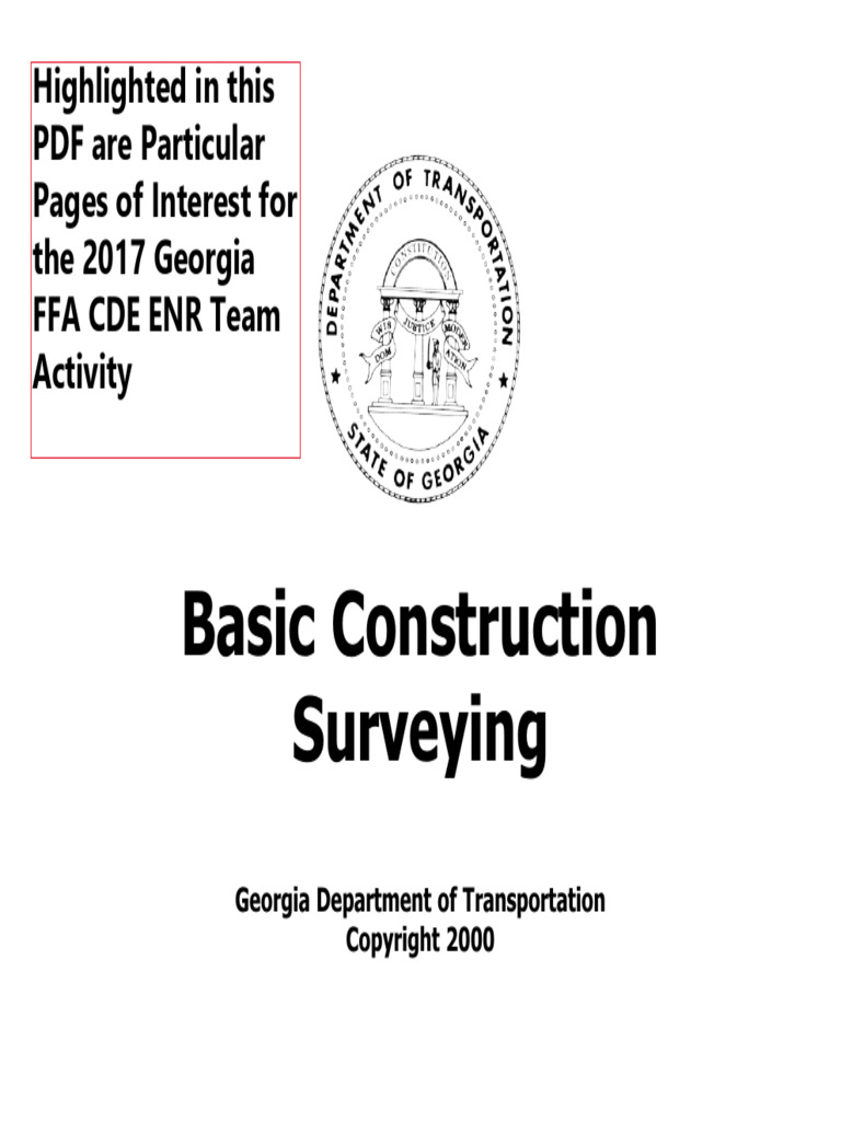 Basic Construction Surveying | PDF | Surveying | Tripod (Photography)