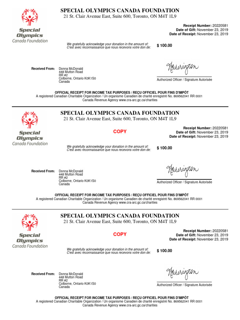 SOCF Tax Receipt 20220581 | PDF | Public Finance | Payments