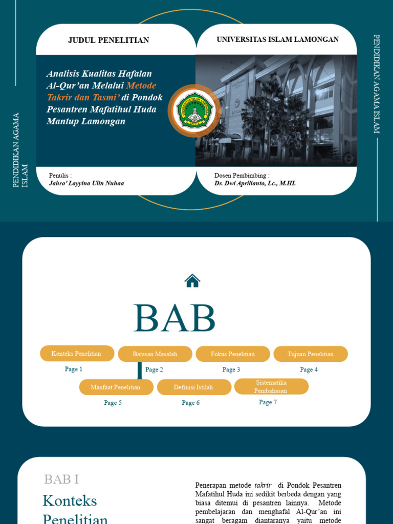 Contoh PPT Perkuliahan | PDF | Agama & Spiritualitas