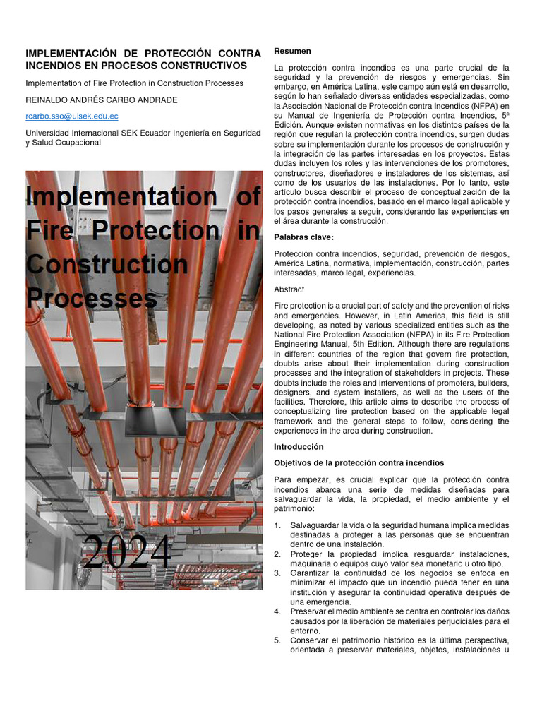 Implementation of Fire Protection in | PDF | edificio | Protección ...