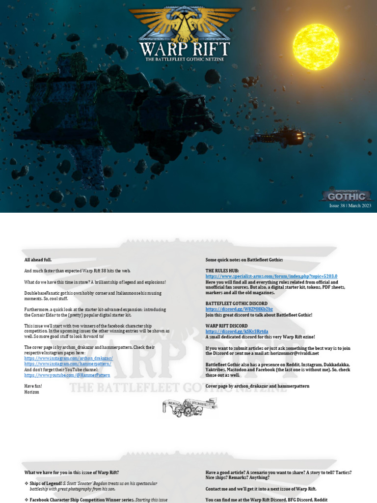 Warp Rift 38 | PDF | Fighter Aircraft | Cruiser