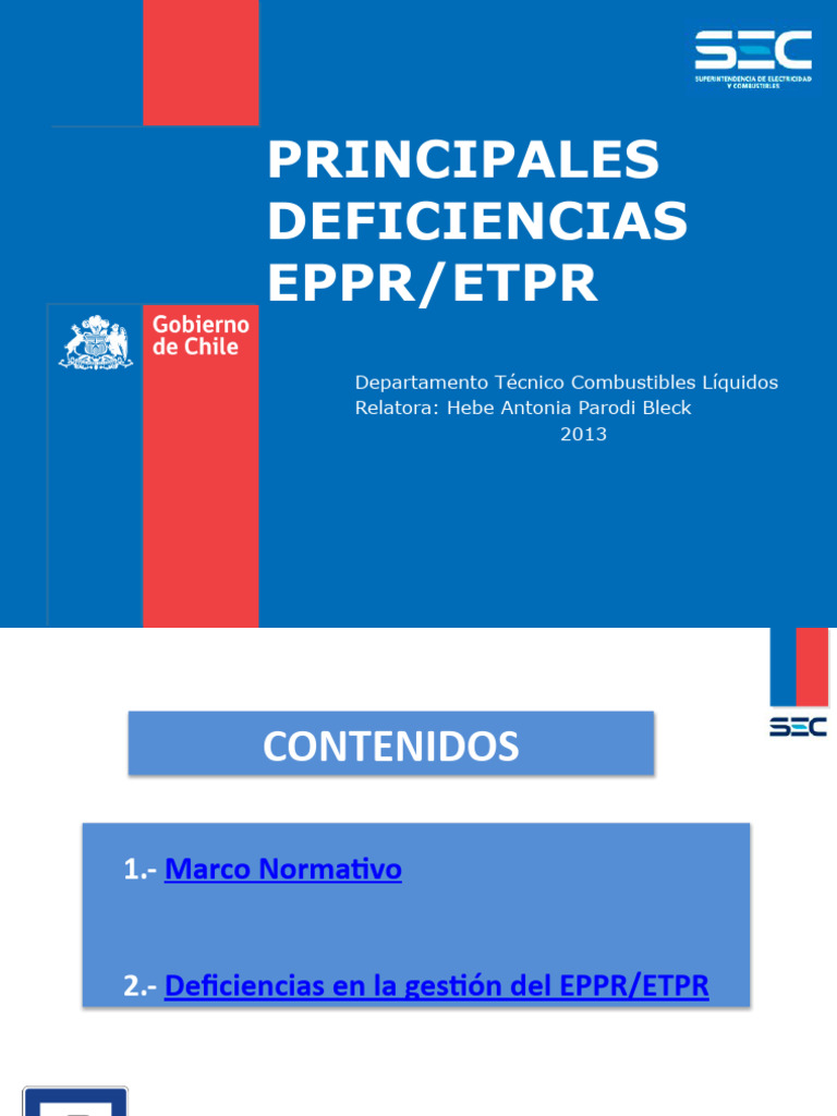 Deficiencias en Gestión EPPR/ETPR 2013 | PDF | Hogar, jardinería y ...