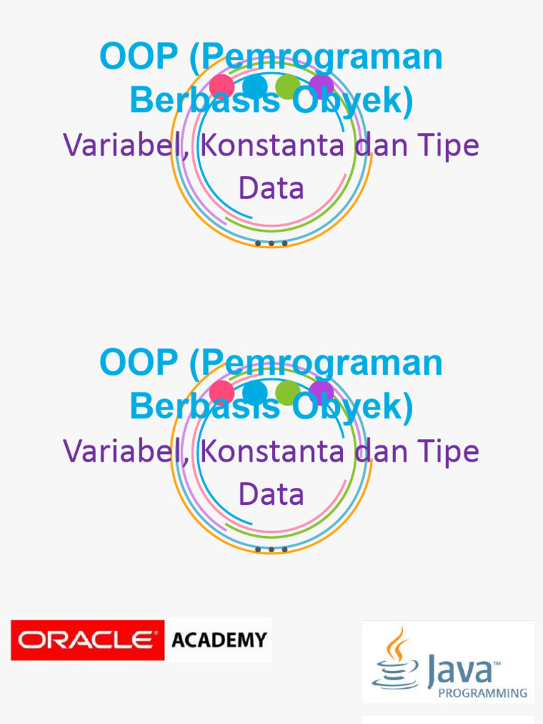 Dasar OOP: Variabel dan Tipe Data | PDF | Teknologi & Rekayasa