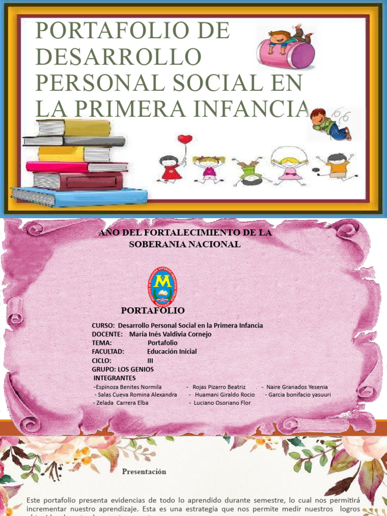 PortafolioDe Desarrollo Pesonal Social en La Primera Infancia | PDF ...