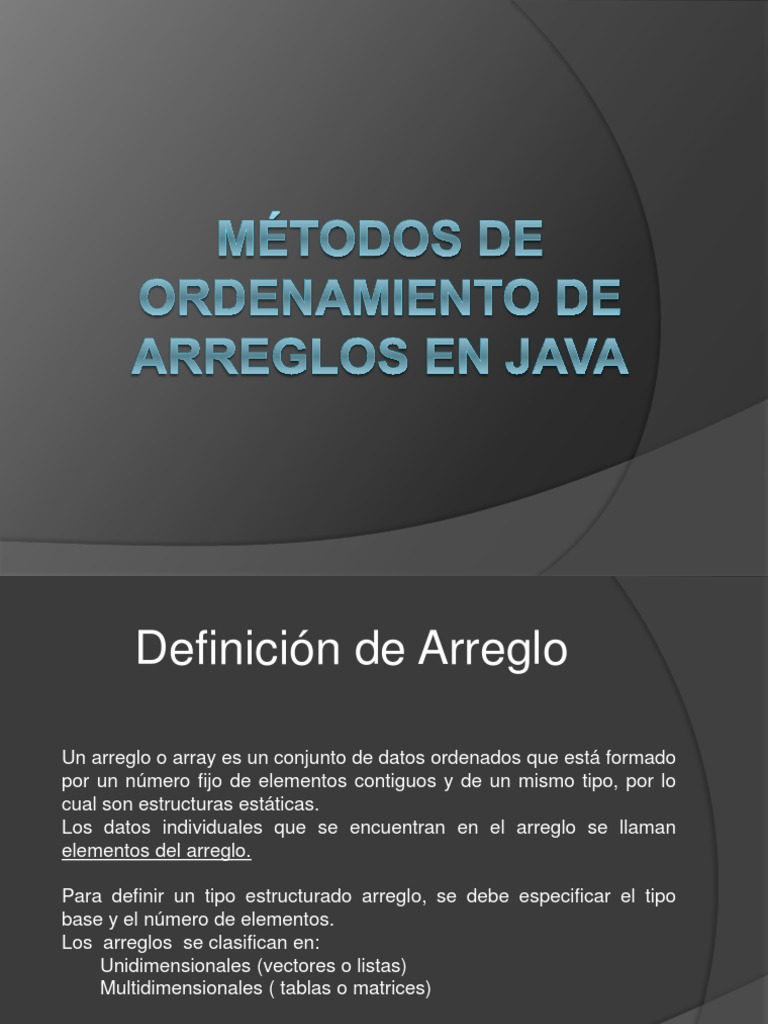 Metodos de To de Arreglos en Java | PDF | Estructura de datos de matriz | Datos de computadora