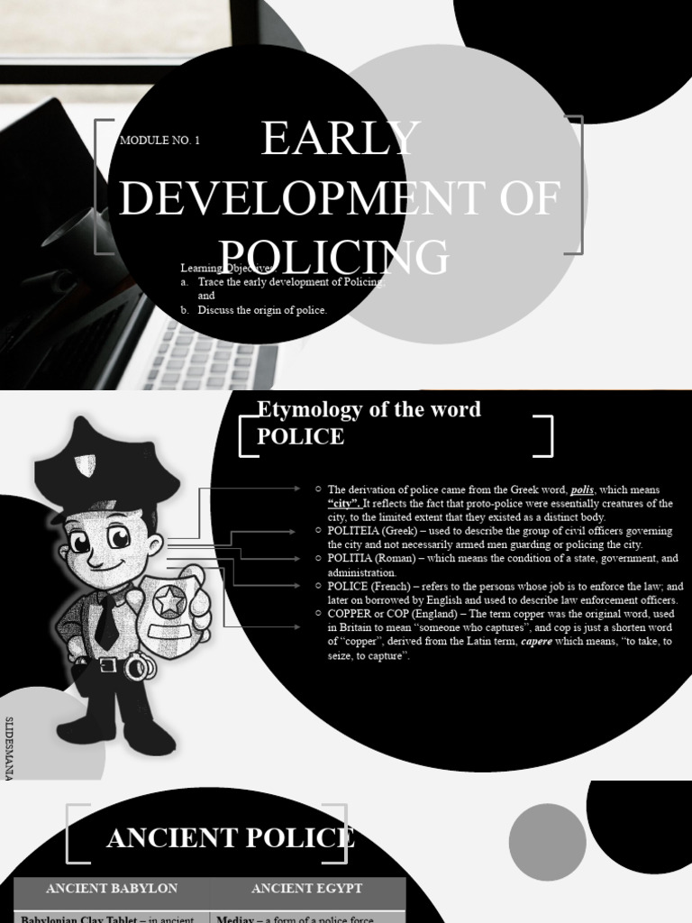 Etymology and Evolution of Policing | PDF | Police | Law Enforcement