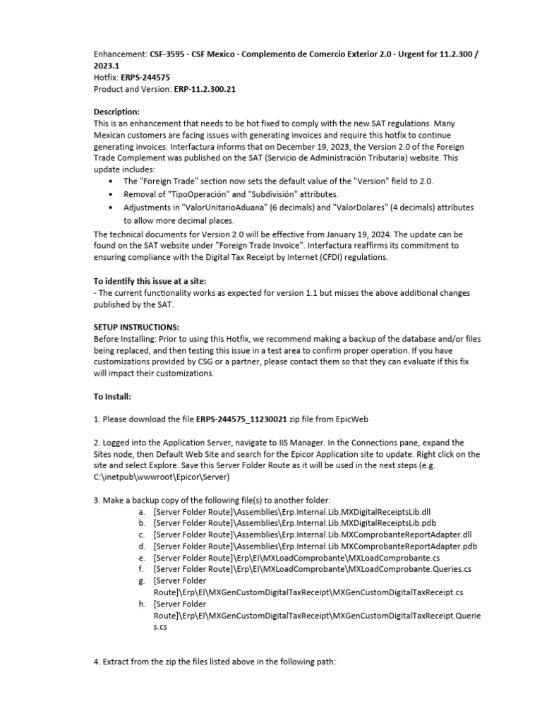 Installation Instructions ERPS-244575 - CSF-3595 - 11230021 | PDF | Computer File | Zip (File ...