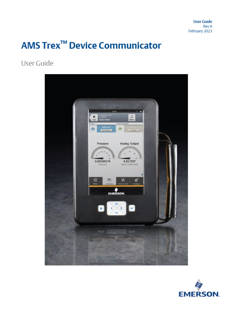 User Guide Ams Trex Device Communicator Ams en Us 171738 | PDF | Touchscreen | Lithium Ion Battery
