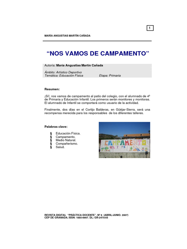 Campa | PDF | Cámping | Maestros