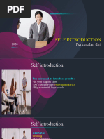 Self-Introduction in English Guide | PDF